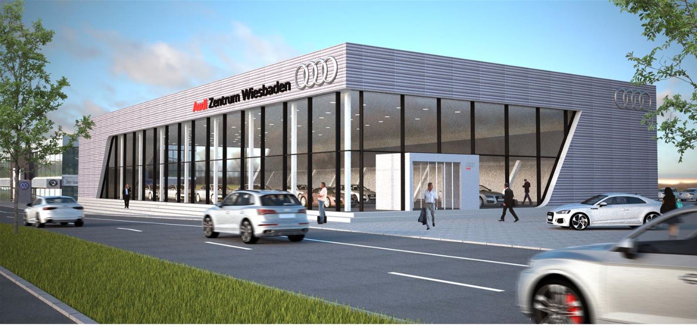 Audi Terminal mit Parkdeck in Wiesbaden - dk plan architekten ingenieure